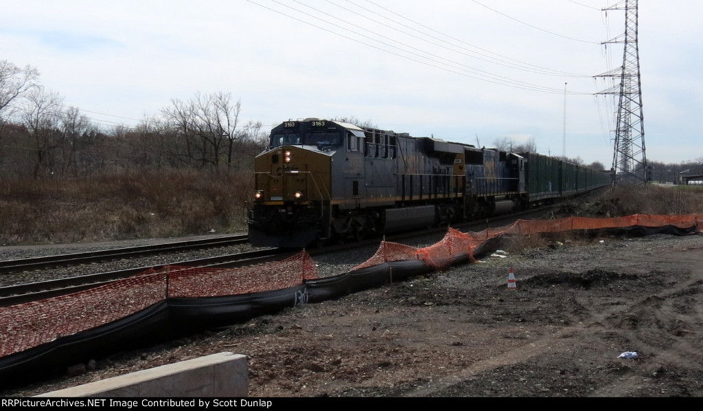 CSX Train Aproaching Bound Brook Station